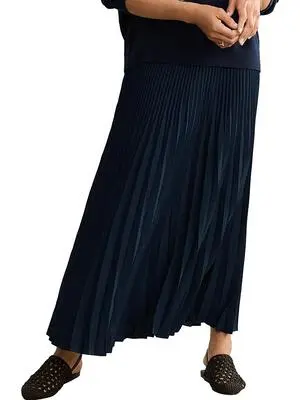 Jenni Kayne Pleated Maxi Skirt - Navy