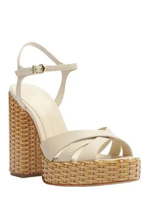 SCHUTZ Keefa Straw Platform Sandals