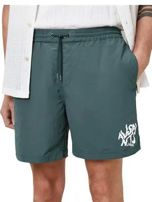 ALLSAINTS Orlando Board Shorts Cove Blue