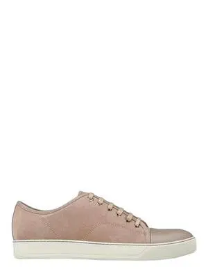 LANVIN DBB1 Leather And Suede Sneakers Beige