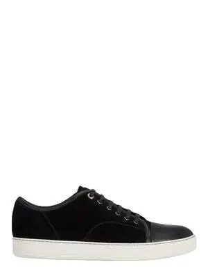 LANVIN Dbb1 Leather And Suede Sneakers - Black