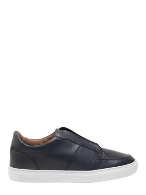 OLIVER SWEENEY Rende Panelled Leather Sneakers - Navy
