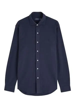 Polo Ralph Lauren Textured Cotton Shirt - Navy
