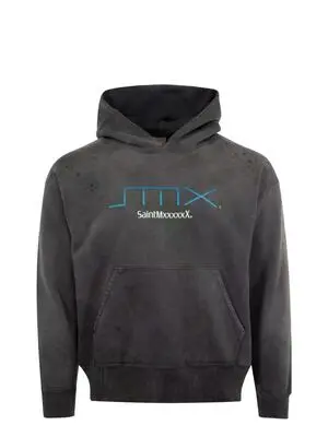 SAINT MXXXXXX Slouchy Hoodie - Black