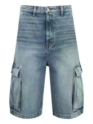 Rhude Denim Cargo Shorts - Blue