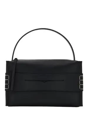 JW Anderson Medium Leather Loafer Bag - Black