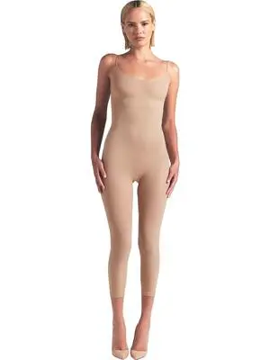 SKIMS Sheer Seamless Catsuit - Clay