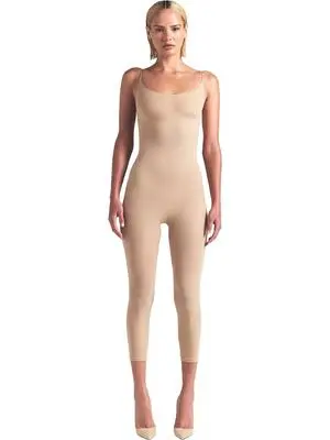 SKIMS Sheer Seamless Catsuit Sand
