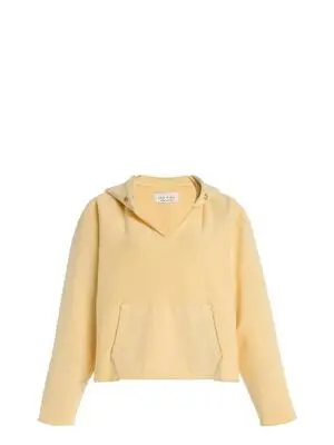 LES TIEN Rachel Cropped Hoodie - Yellow