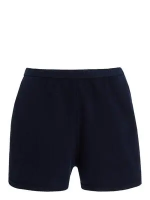 LES TIEN Sierra Invert Cotton Shorts - Navy