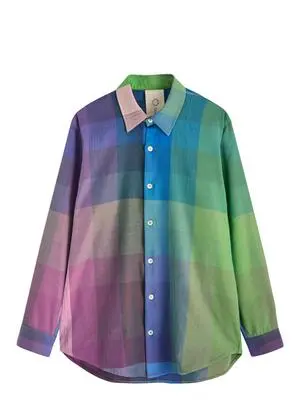 MARRAKSHI Life Checked Cotton-blend Shirt - Multicoloured 1