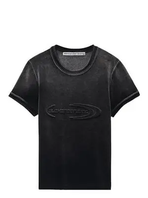 Alexander Wang Baby Tee Shirt - Washed Nickel