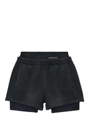 Alexander Wang Prestyled Bike Short Sweatshort - Washed Black