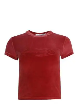 Alexander Wang Baby Tee Shirt - Washed Red Alert