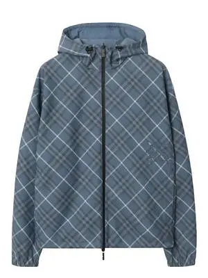 Burberry Applique Windbreaker - Pewter Ip Check