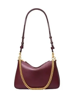 Tory Burch Tory Burch Small Perry Leather Shoulder Bag Beetle Berry