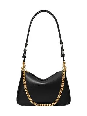Tory Burch Small Perry Leather Shoulder Bag - Black