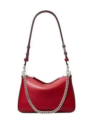 Tory Burch Tory Burch Small Perry Leather Shoulder Bag Red