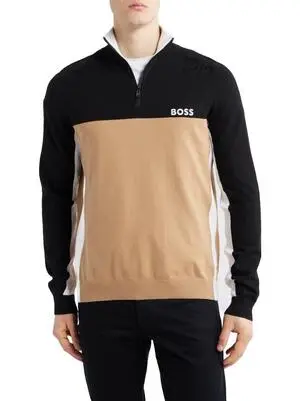 BOSS Hydro-x Water-repellent Golf Pullover - Black