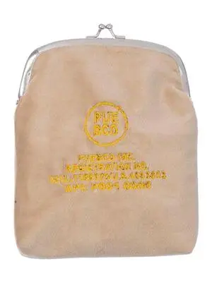 PUEBCO Velvet Frame Pouch - Beige