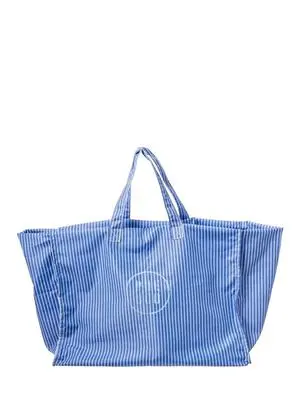 PUEBCO PUEBCO Shirt Fabric Tote Blue