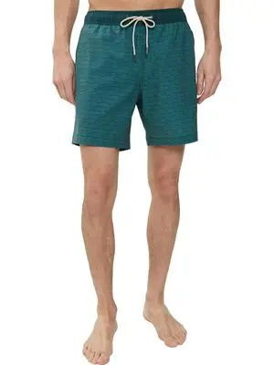 FAIR HARBOR Bayberry Swim Trunks - Green Waves