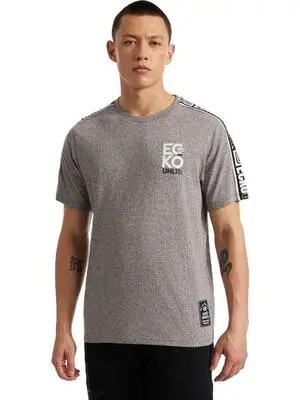 ECKO UNLTD. Enrollment Short Sleeve Knit Tee - Marled Grey