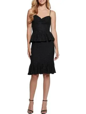 Guess Lulu Lace Sleeveless Dress - Jet Black