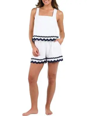 La Blanca Poolside Square Neck Cover-up Tank Top - White