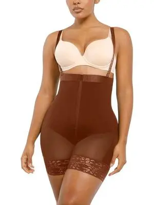 SHAPELLX Firm Compression Bodysuit Shaper - Mocha