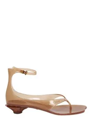 CHLOÉ Jelly Thong Kitten Heel Sandals