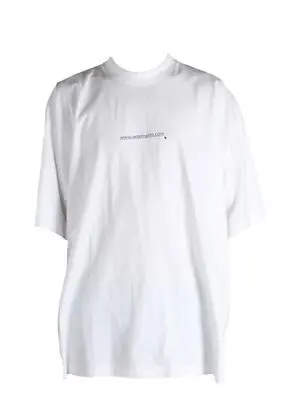 Vetements Website Oversized T-shirt - White