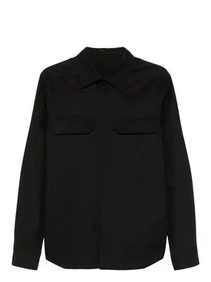 Rick Owens Cotton Work Shirt - Black