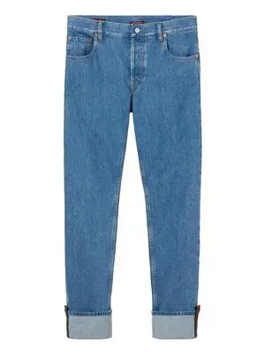 Gucci Tapered Fit Denim Pants - Blue