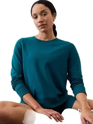 ATHLETA Retroterry Crewneck Sweatshirt