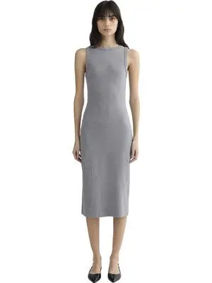 Everlane Selfie Tank Top Midi Dress - Mid Heather Grey
