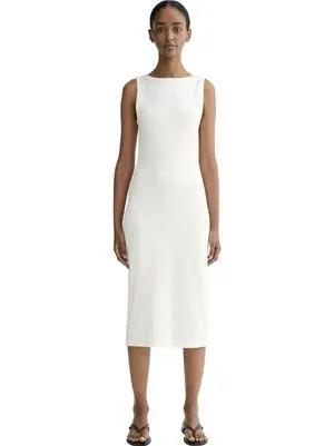 Everlane Selfie Tank Top Midi Dress - White