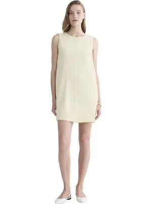 Everlane Stretch Linen Shift Dress - Light Yellow