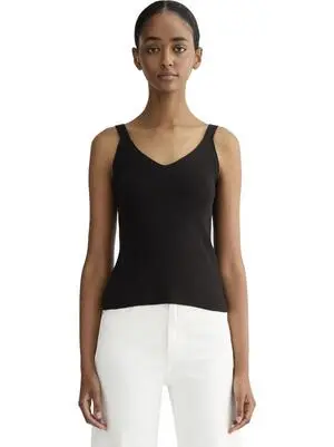 Everlane Fine Knit Cami Top - Black