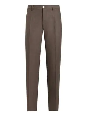 Dolce & Gabbana Tailored Linen Pants - Brown