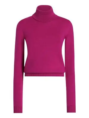 Dolce & Gabbana Wool Turtle-neck Sweater - Pink