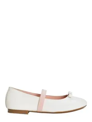 Dolce & Gabbana Patent Leather Ballet Flats - White