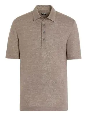 ZEGNA Oasi Lino Polo Shirt