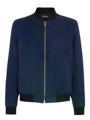 Zegna Oasi Bomber Jacket Blue