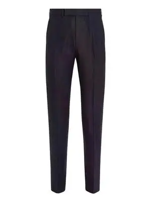 Zegna Oasi Lino Trousers - Blue