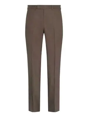 Zegna Oasi Lino Trousers - Brown