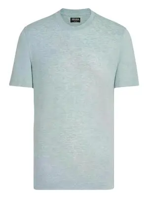 Zegna Oasi Lino T-shirt - Blue