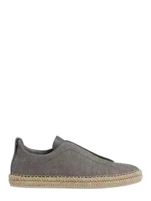Zegna Zegna Triple Stitch Slip-On Sneakers Grey