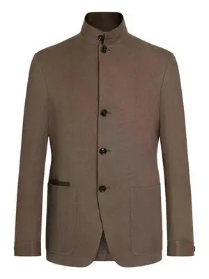 Zegna Oasi Lino Ii Jacket - Brown