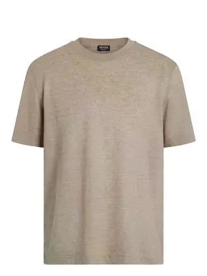 Zegna Oasi Lino T-shirt - Neutrals